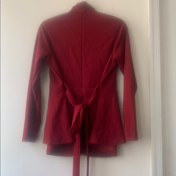 Libian | Jackets & Coats | Maroon Long Sleeve Blazer | Poshmark
